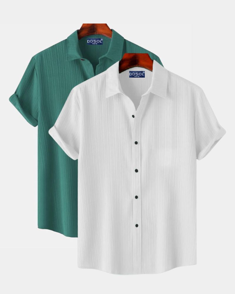 Cool Current Twin Pack | Teal & White Shirts S–5XL